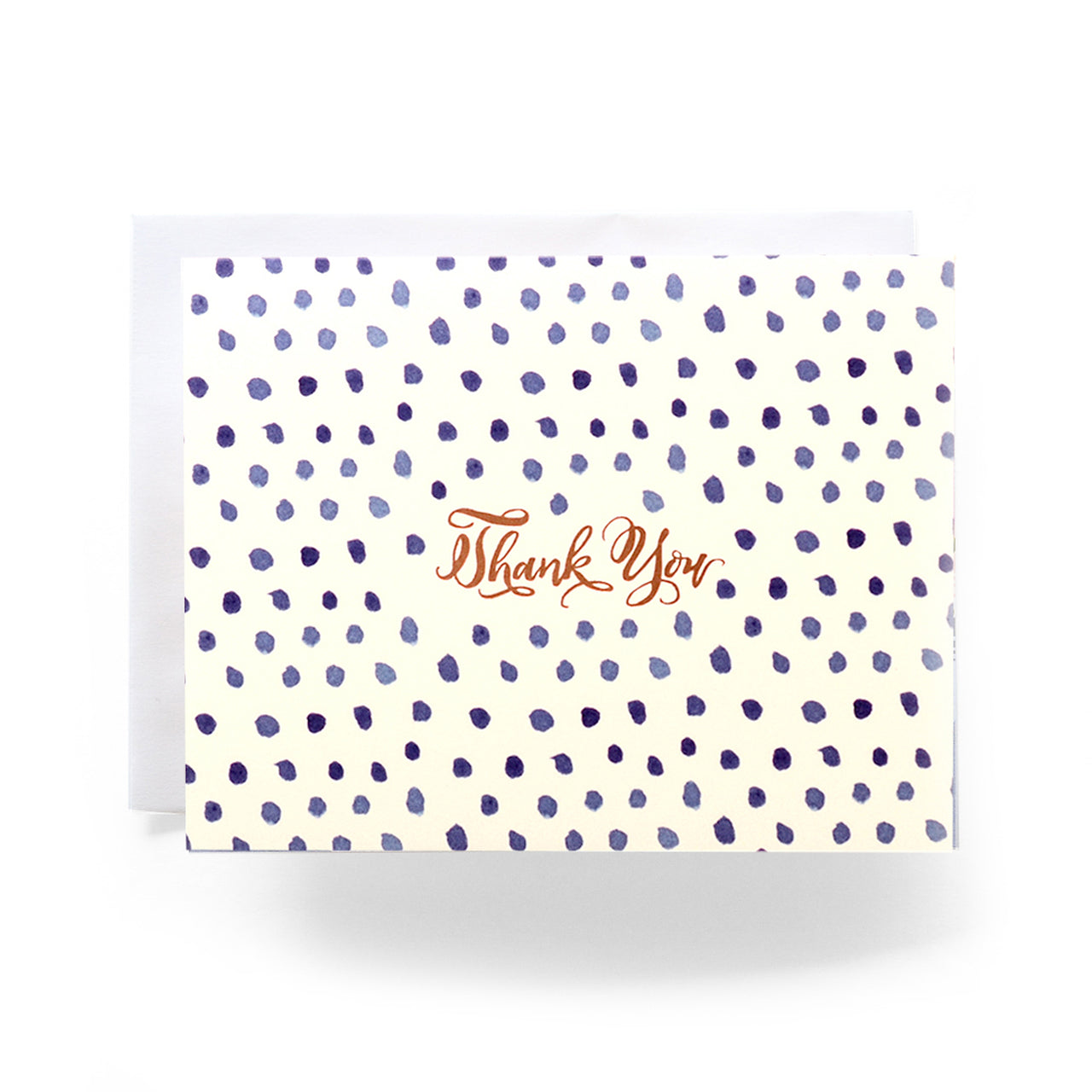 Blue Polka Dot Thank You – Salutations: Unique Indie Cards Online